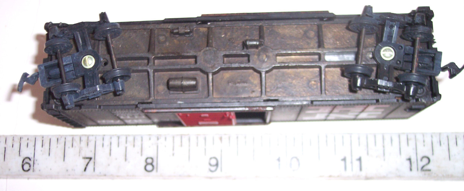 1960 TYCO/MANTUA HO NEW HAVEN BOX CAR OPEN DOORS, METAL CHASSIS OLD ...