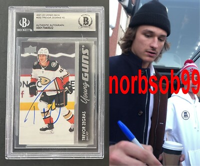 TREVOR ZEGRAS SIGNED 2021 UPPER DECK YOUNG GUNS ROOKIE CARD w/PROOF ...