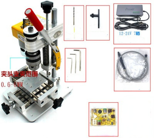 Desktop DC Electric Drill Household Drilling Machine Desktop Drill DIY ...