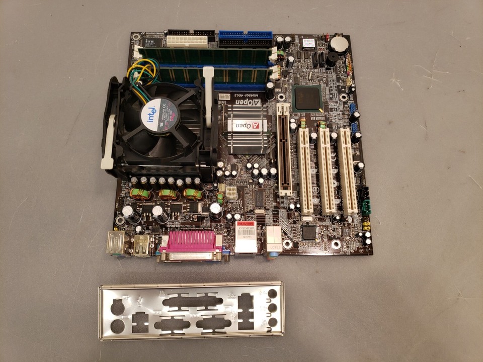 Aopen MX4SGI-4DL2 Motherboard w/ Intel Celeron 2.4GHz 512MB RAM ...