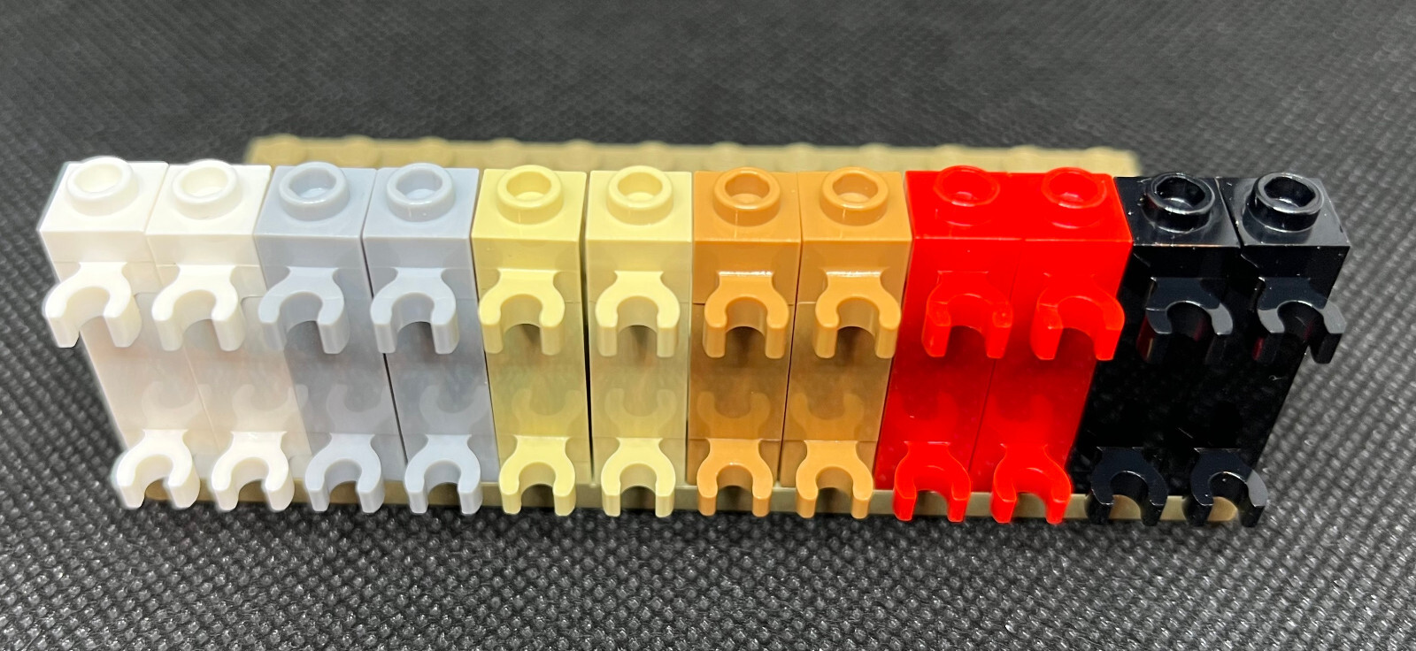 Lego Hinges with 2 Clips NEW Brick 1x1x3 12 Piece Assorted Colors | eBay