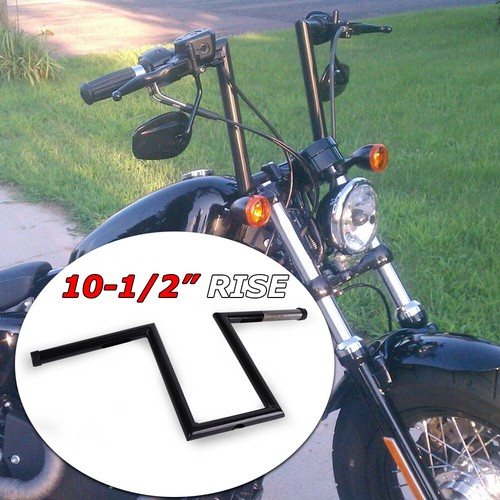 Motorcycle 1'' Handlebars Z Bar Drag Bars For Harley FLT FXD Honda ...
