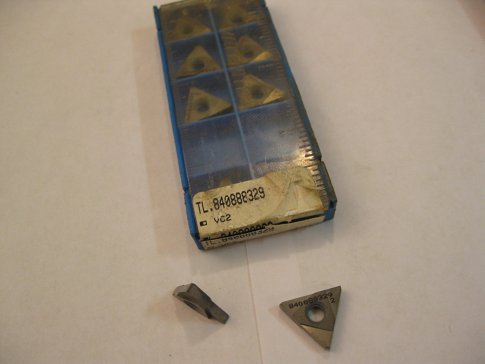 Valenite TL.840888329 VC2 Carbide Triangle Groover Insert, 10 pcs | eBay