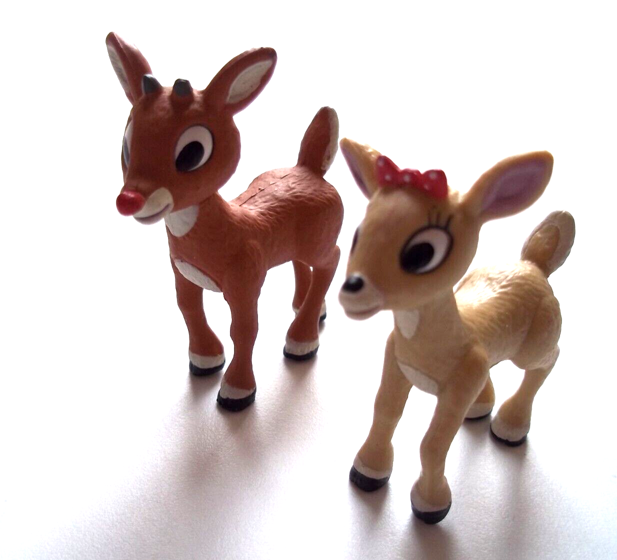CLARICE & RUDOLPH REINDEER Plastic Figures Misfit Toy CLASSIC MEDIA ...