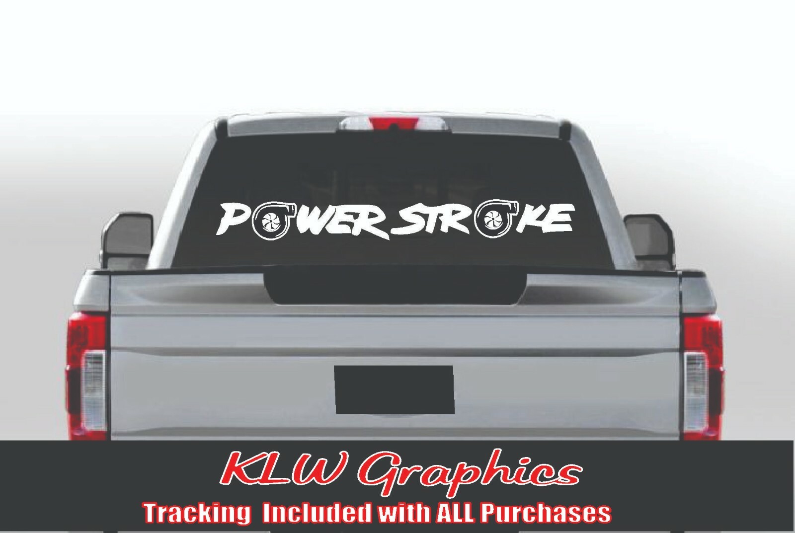 46" Powerstroke Banner Decal Sticker Turbo Diesel Truck 7.3L 6.7L Super ...