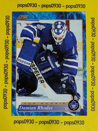 Damian Rhodes, Toronto Maple Leafs, 1994, Score, Top Rookie, #604 | eBay