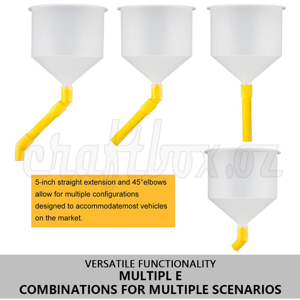 15PC Coolant Funnel Fill Kit Refiller Radiator Filler Refill Automotive ...