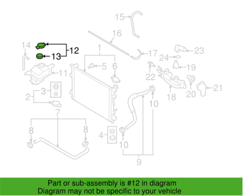 Genuine Coolant Reservoir Cap for 2006-2014 HYUNDAI KIA Many Models ...
