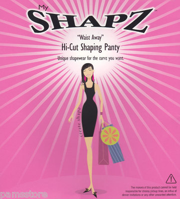 1 pr My Shapz Waist Away Hi Cut Nylon/Lycra Shaping Panty - S-XL ...