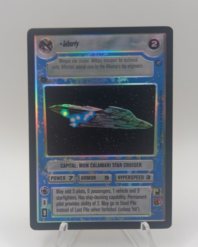 Star Wars SWCCG CCG Liberty Mon Calamari Cruiser Reflections Decipher ...