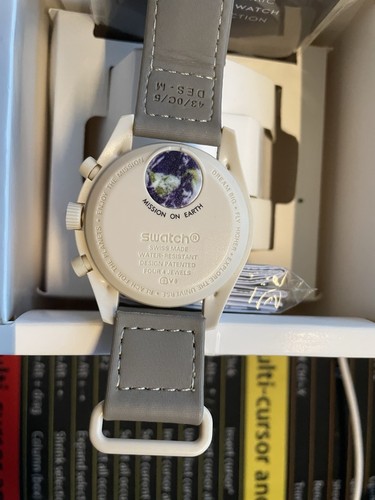 OMEGA Swatch S033T103 Moon S Watch Mission On Earth Bioceramic Watch ...