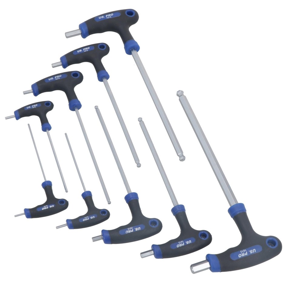 Metric Allen Hex Key + Torx Star T Bar Sets 2 – 10mm T10 – T50 18pc ...