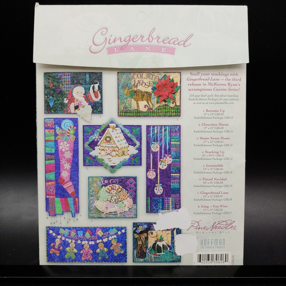 McKenna Ryan Gingerbread Lane Applique Quilt Pattern - Icing You Wine ...