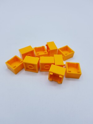 LEGO LOT 10 X BOX 2X2 FL YELLOWISH ORANGE REF 2821 / 6439231 *NEUF* | eBay