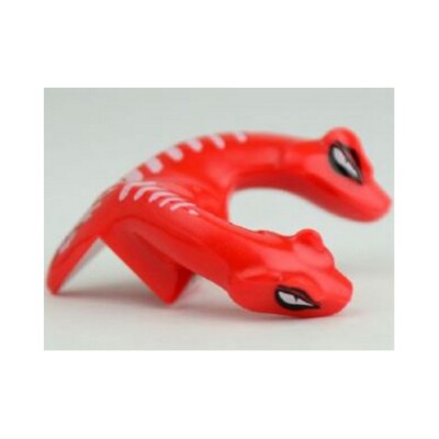 LEGO - Minifig, Head Modified Two-Headed Snake with White Scales ...