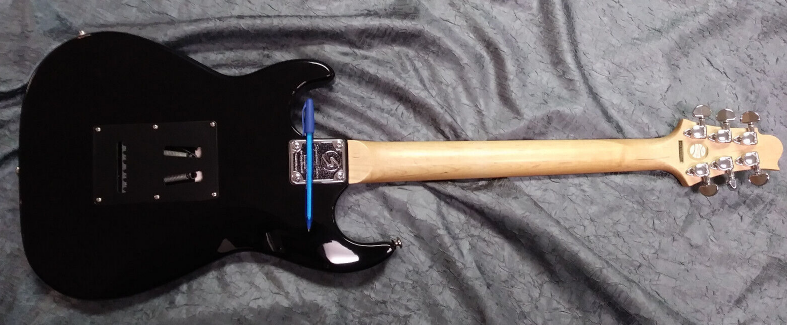 Samick Greg Bennett Malibu electric guitar, black, Grover tuners! | eBay
