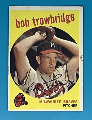 1959 TOPPS #239 Bob Trowbridge Milwaukee Braves | eBay