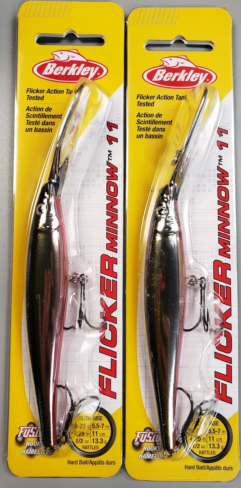 2-Berkley Flicker Minnow 11 4-1/4" BLACK BRASS FFMN11D-BBRS BR11 | eBay