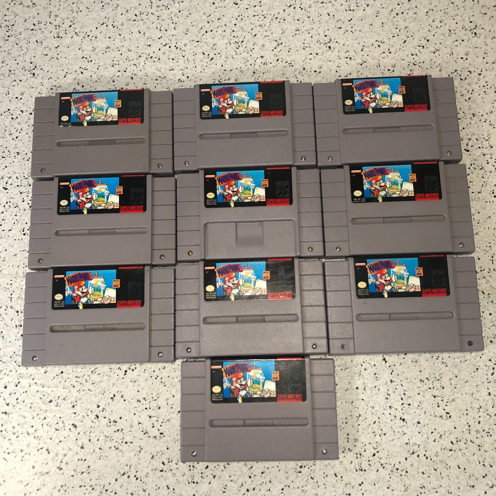 10 (Ten) X Mario Paint (Super Nintendo SNES) Cartridges Only Authentic ...