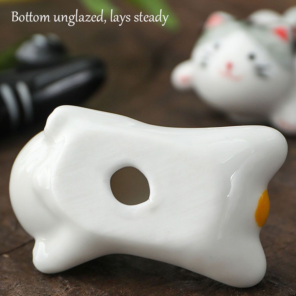 Style Chopsticks Holder Stand Cat Shape Kitchen Cookware Tools ...