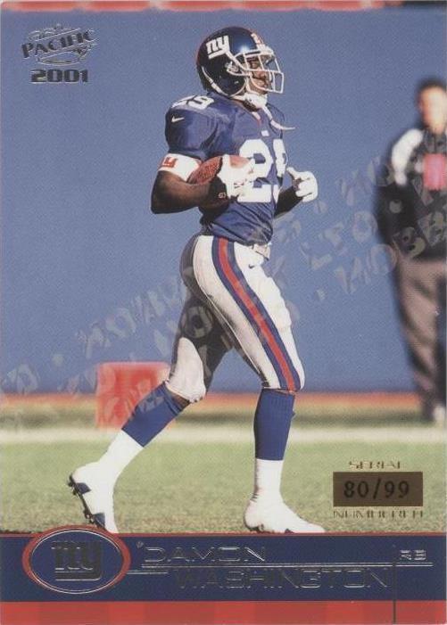2001 Pacific - Damon Washington #289 Hobby LTD /99 (RC) for sale online ...