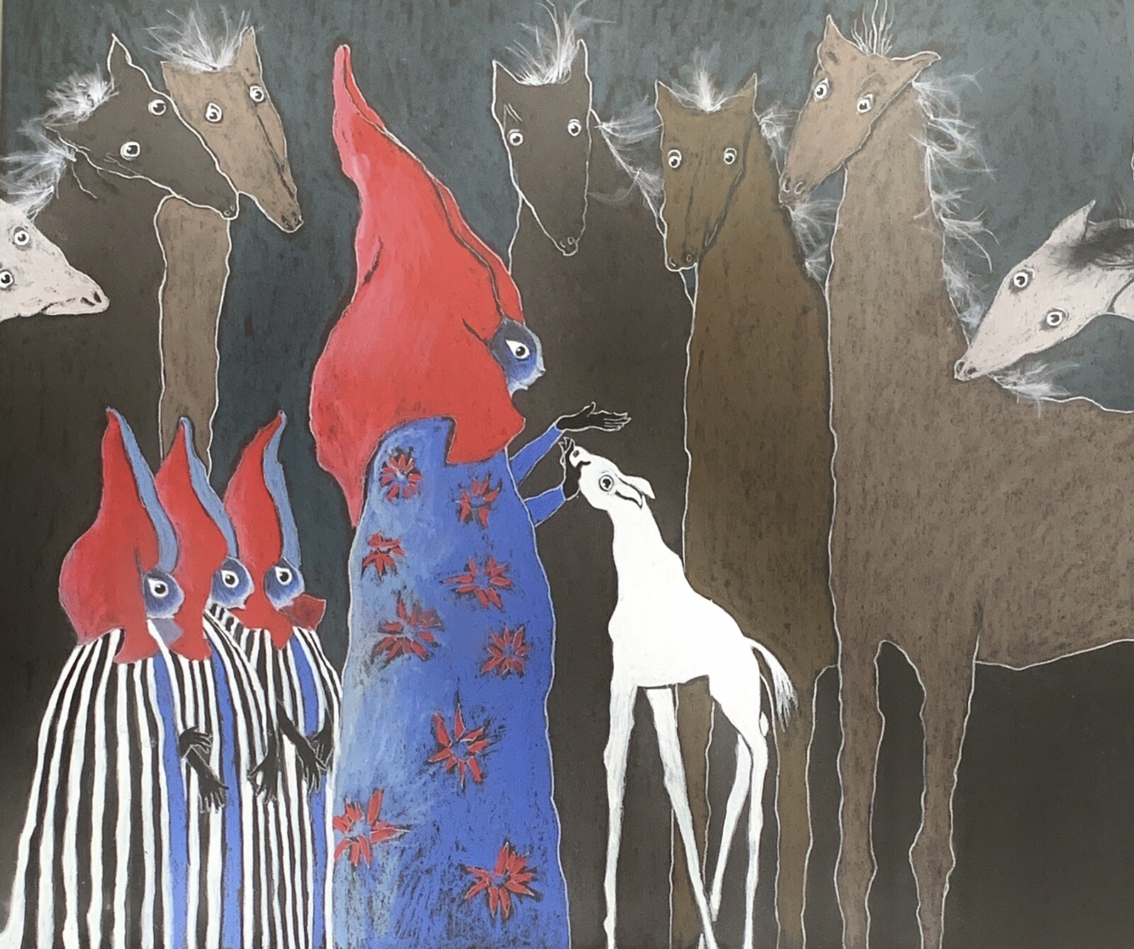 Allan Reid mixed media horses rabbits Janis Joplin poster artist ...