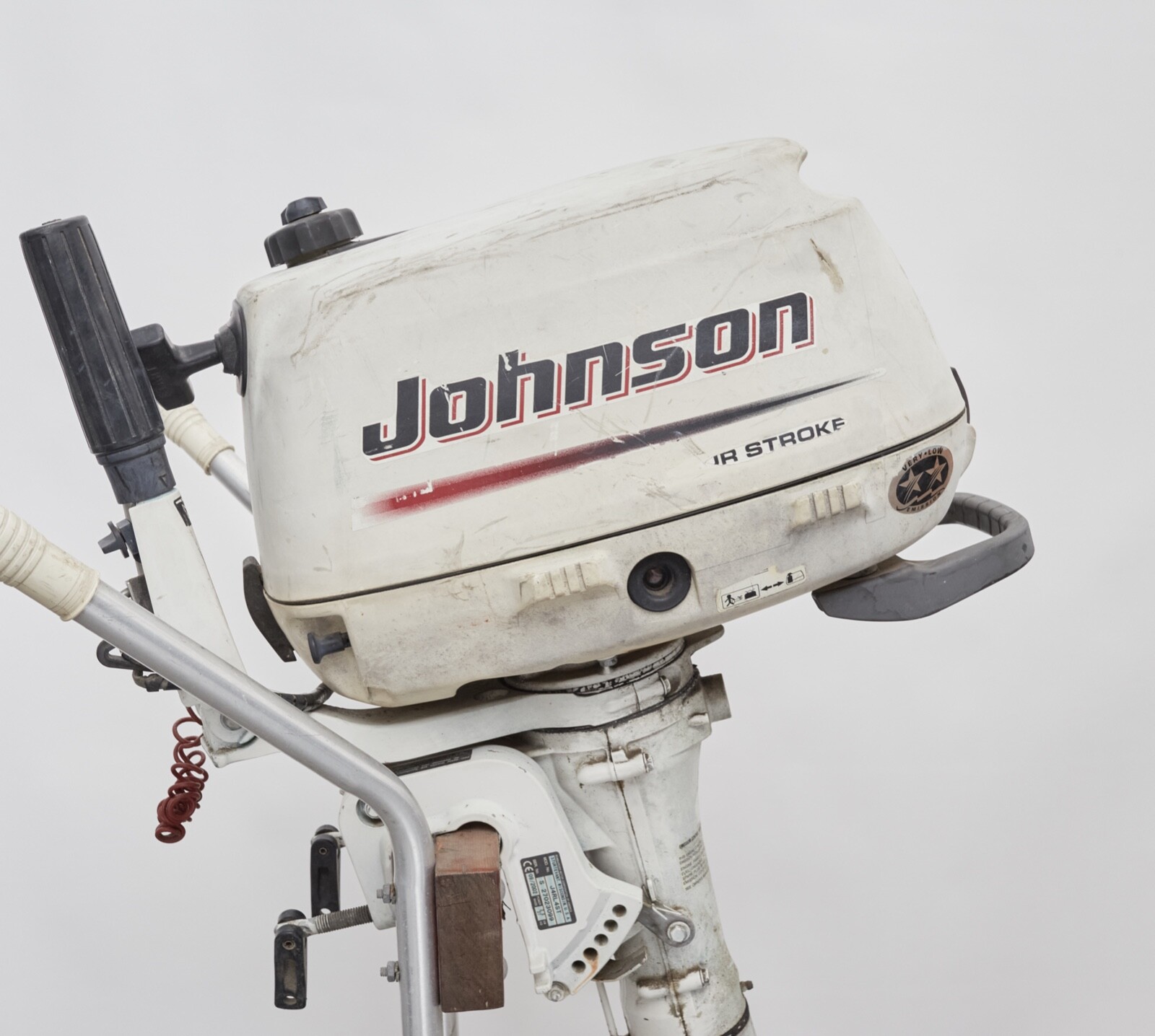 Johnson 4HP 2002 outboard engine Long Shaft Tiller 4 stroke motor HP ...