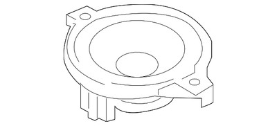 Genuine Audi Inst Panel Speaker 4G0-035-416 | eBay
