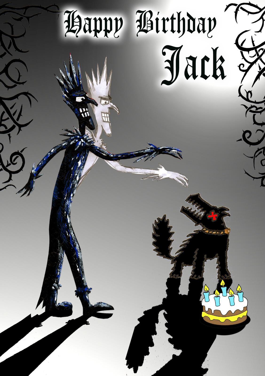 JACK FROST poem C.E. Pike PERSONNALISED HAPPY BIRTHDAY Greeting ART ...