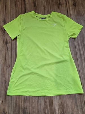 Womens Neon Green Size Small Gymshark Shirt | eBay