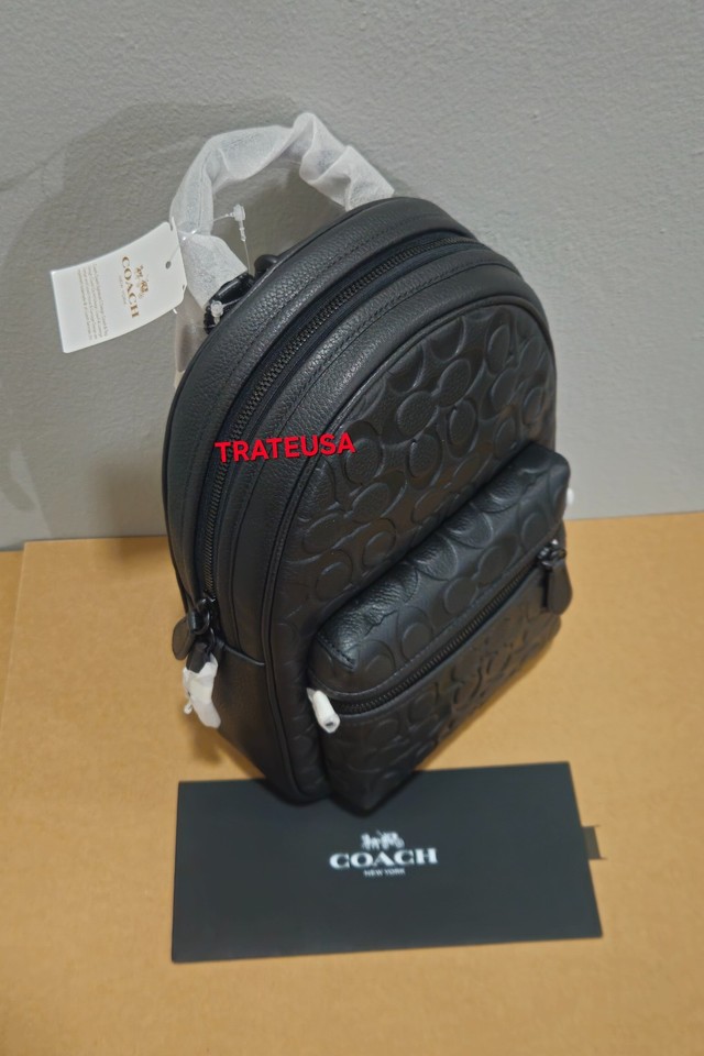 NWT Coach Charter Pack Signature Leather CP116 Black Packed Authentic ...