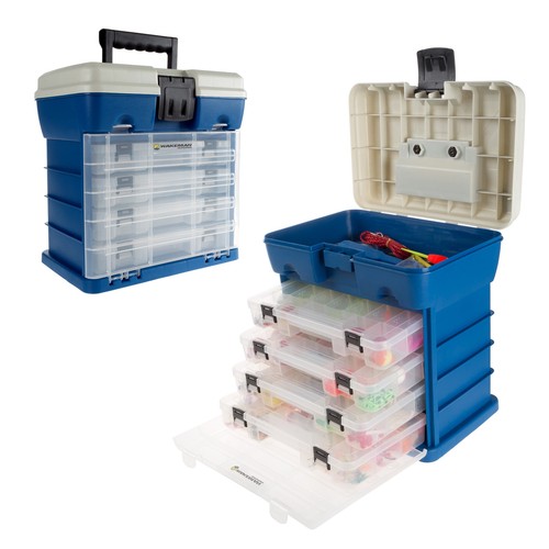 Storage Tool Box-Durable Organizer Utility Box-4 Drawers 19 ...