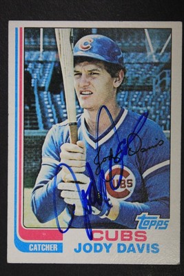 Jody Davis Chicago Cubs Autographed 1982 Topps #508 Signed Baseball ...
