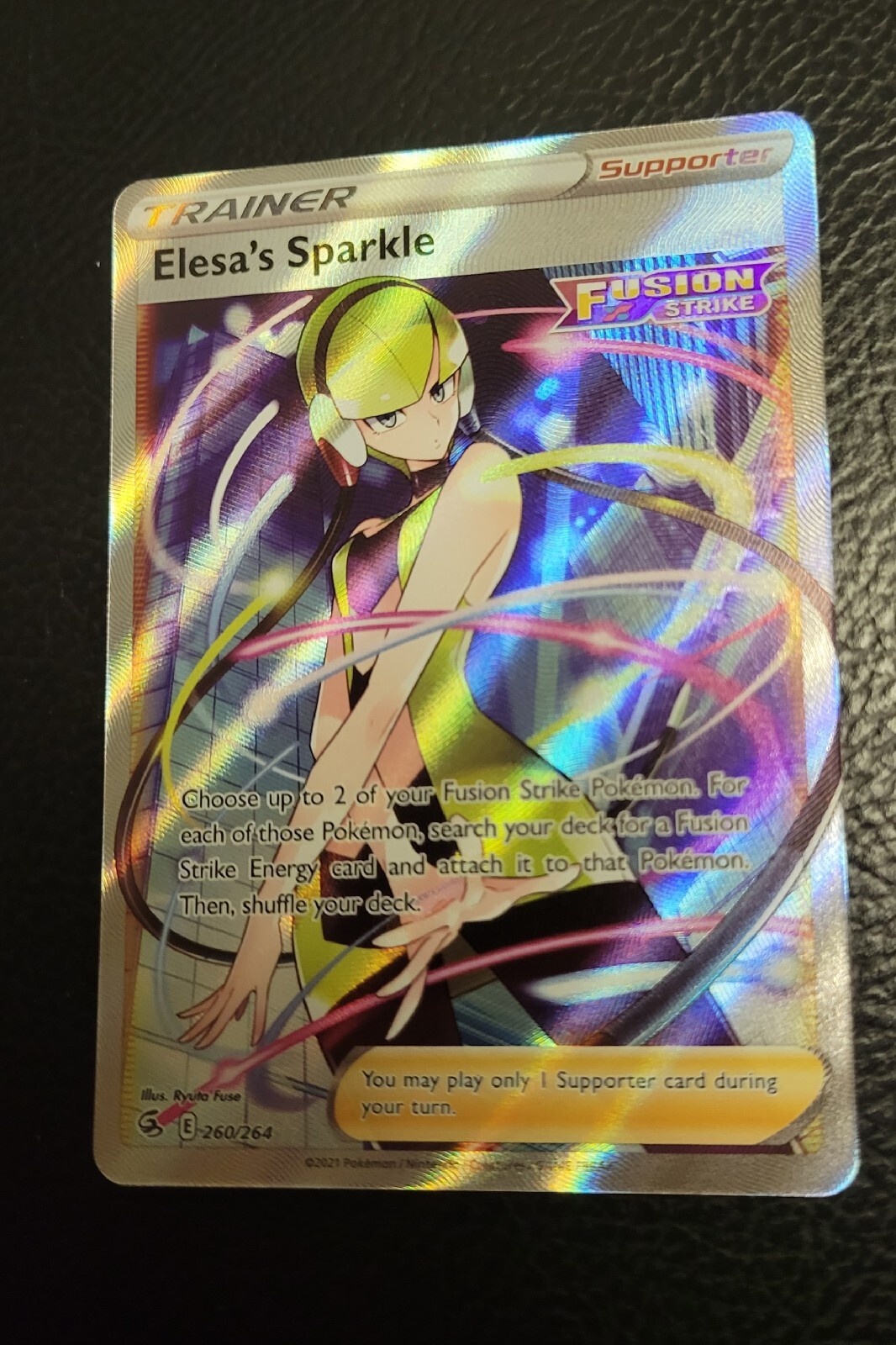 Pokémon TCG Elesa's Sparkle Fusion Strike 260/264 Holo Full Art NM | eBay
