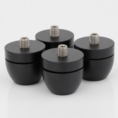 4PCS Black Hifi Speaker Spike Stand Foot Audio Isolation Feet ...