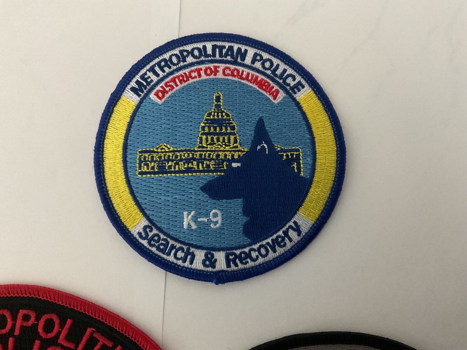 Metropolitan Police DC collectable patches new full size 9 different ...