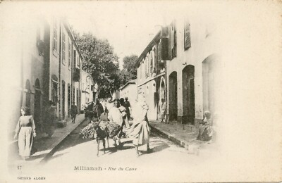 CARTE POSTALE ALGERIE MILIANA / MILIANAH RUE DU CARRE | eBay