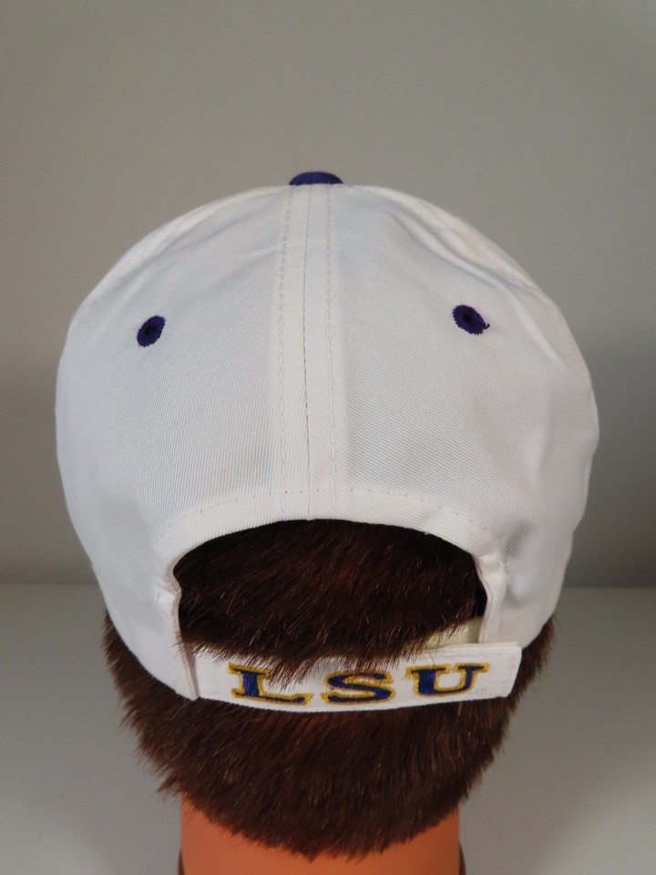 LSU Tigers Cap Top Of The World White Purple Yellow Baseball Hat ...