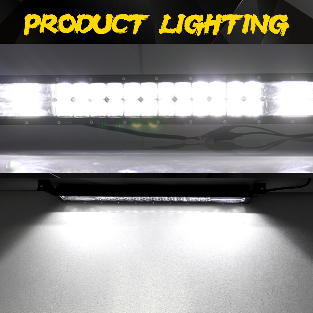 Fits Land Rover Discovery 1 & 2 Offroad 52'' Curved Led Light Bar Dual ...