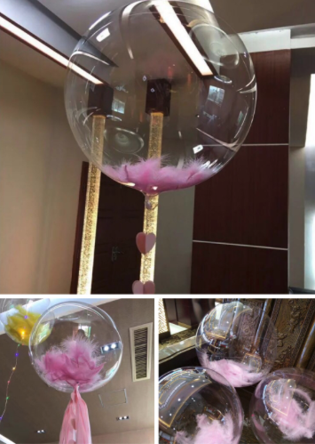 12"~36" PVC Clear Foil Bubble Balloon Traceless Transparent Wedding ...