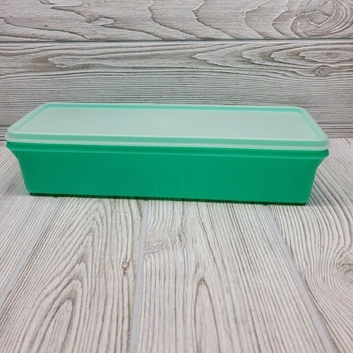 Tupperware 892 Jadeite Green Celery Vegetable Crisper Bread Keeper ...