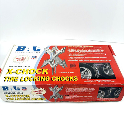 Bal 28012 X-Chock Tire Locking RV Camper Travel Trailer 5th Wheel ...