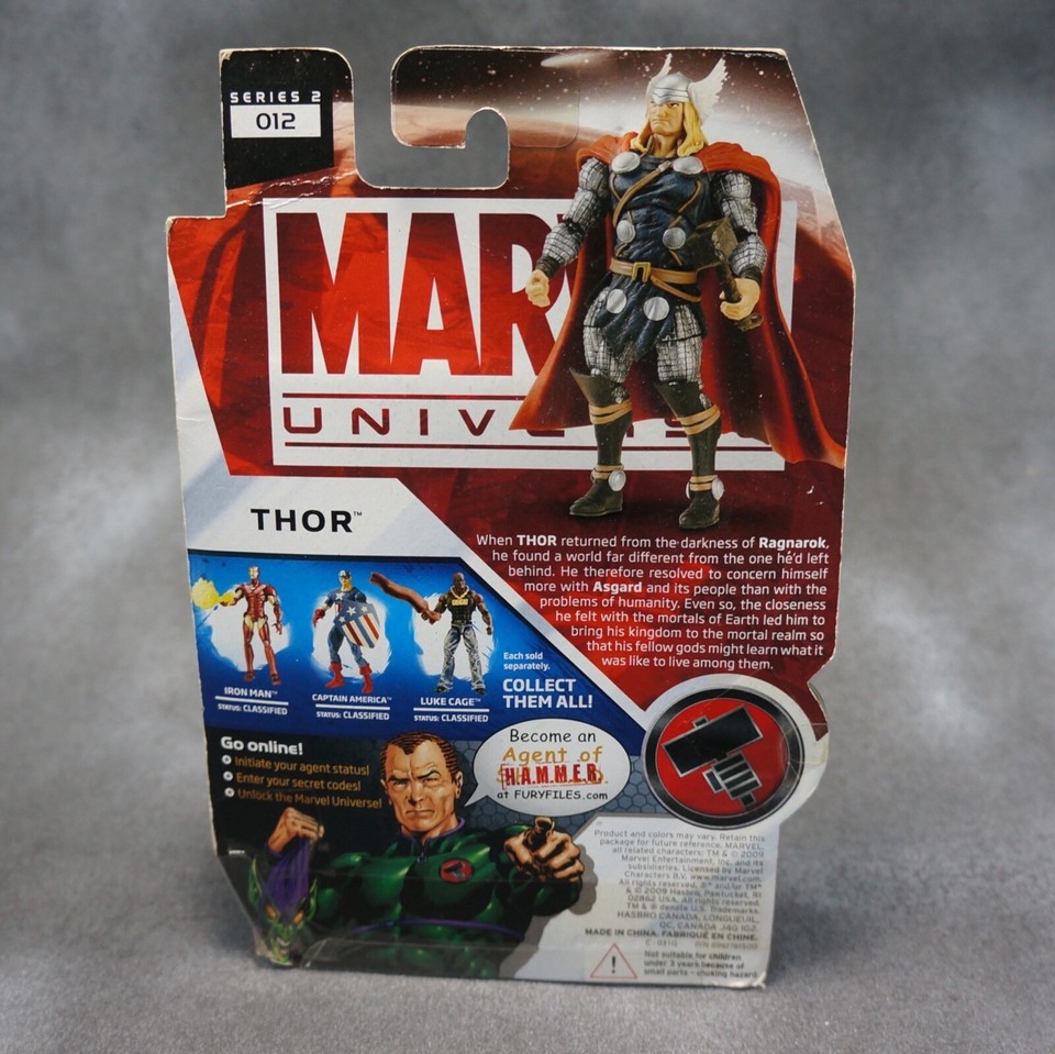 Marvel Universe #012 Avengers Thor 4in Action Figure Hasbro 2010 | eBay