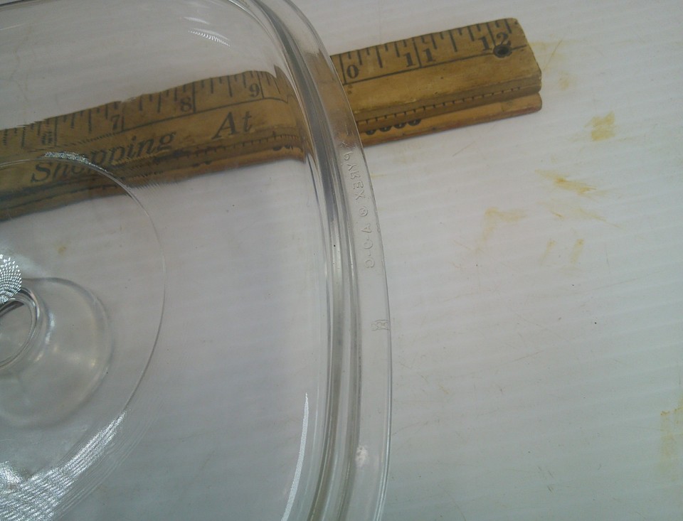 PYREX Corning Ware A-9-C Square Glass Replacement Lid Clear | eBay