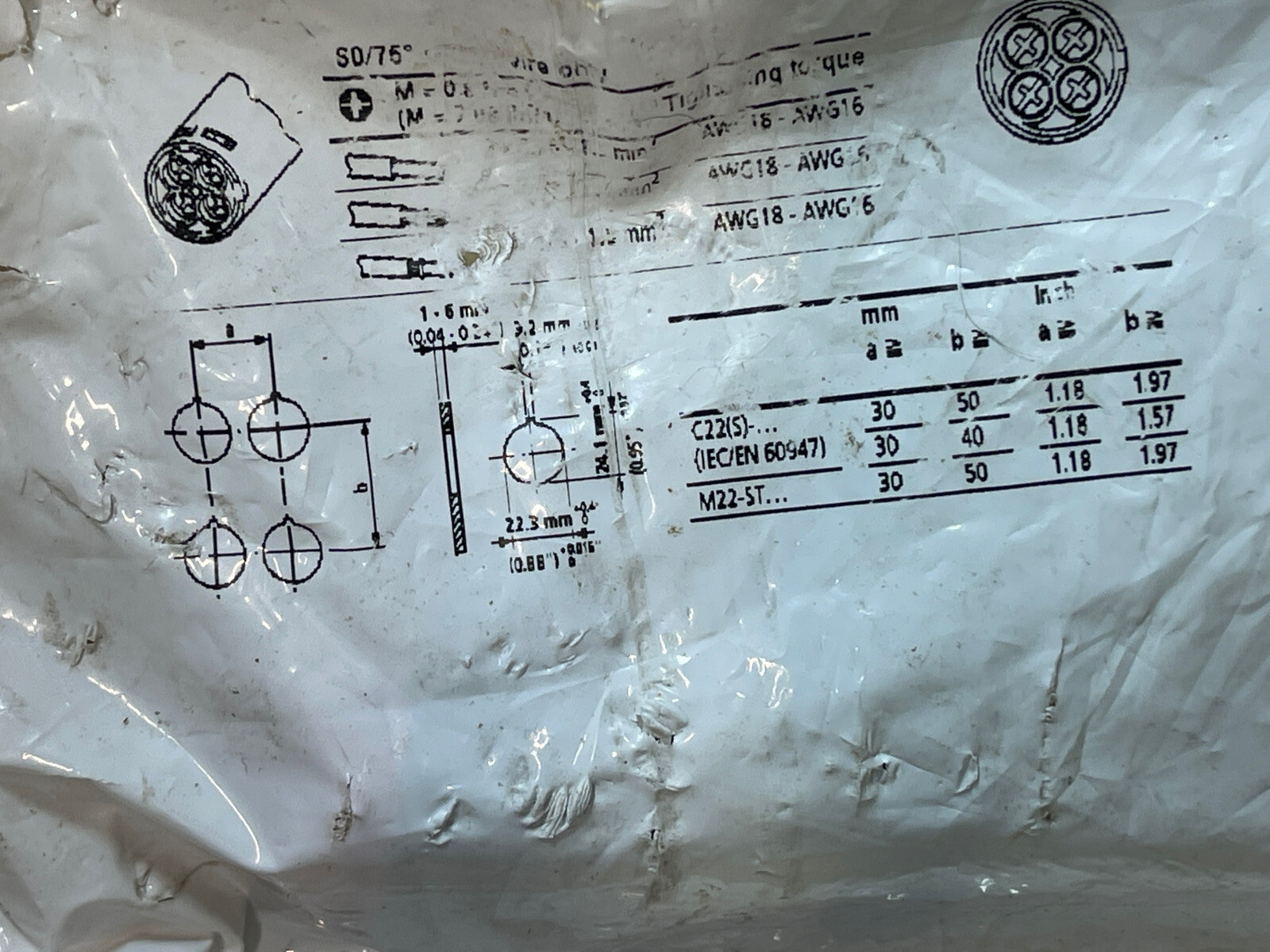 Eaton Size 22mm Raised Indicator Light Red C22-l-r-120 for sale online ...