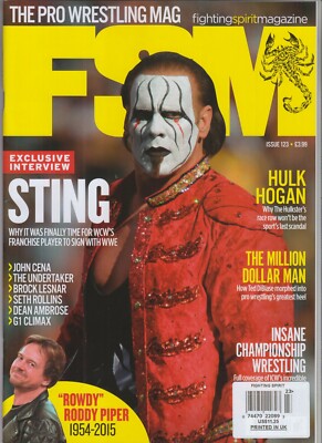 STING FIGHTING SPIRIT FSM MAGAZINE 2015 ISSUE #123 PRO WRESTLING | eBay