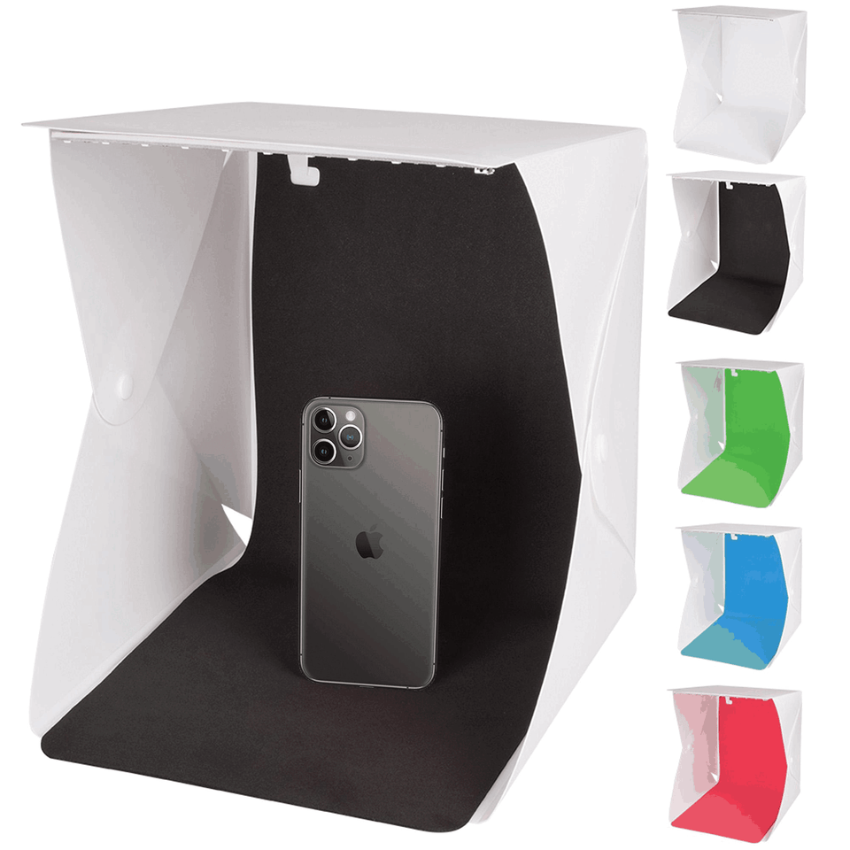 Photo Light Box Portable Small Shooting Tent White Cube Studio LED Kit ...