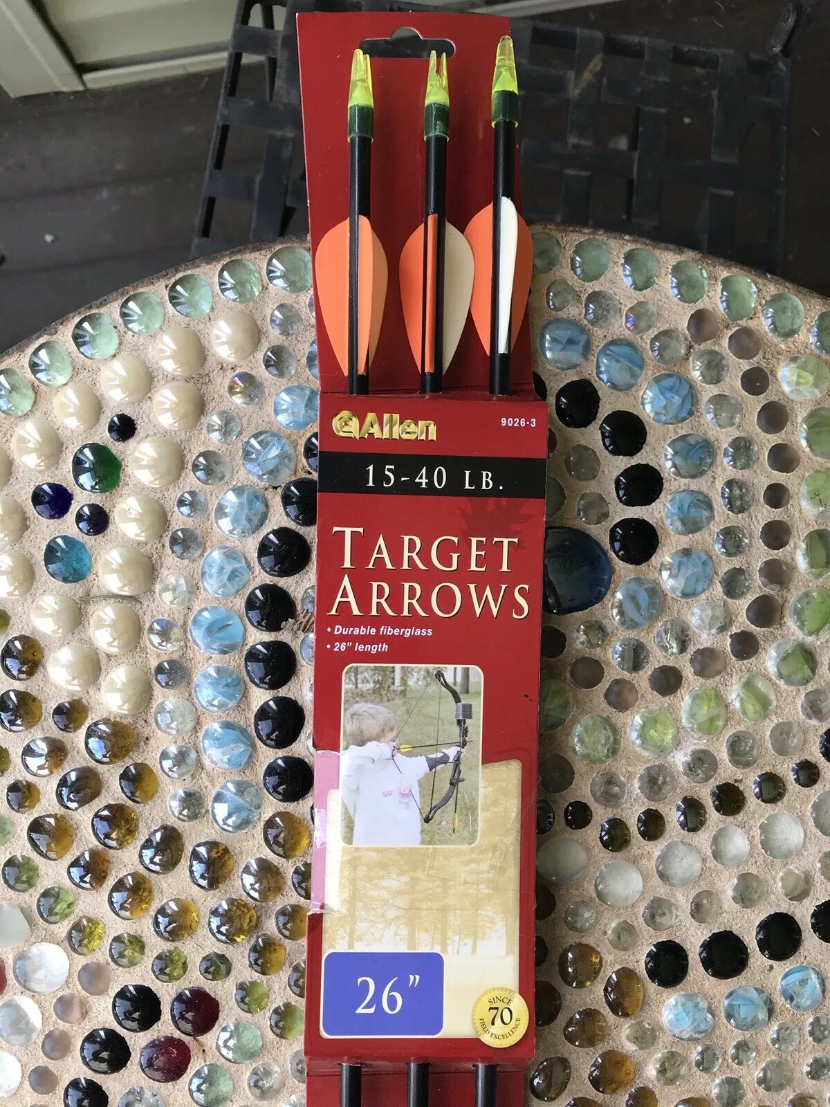 NEW Allen Archery #9026-3 Fiberglass Target Arrows 15-40 lb., 26", Set ...