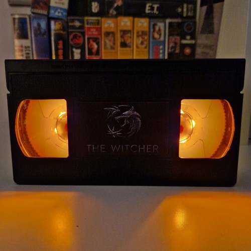 The Witcher LED VHS Video Tape Lamp Birthday Christmas Gift Gaming ...