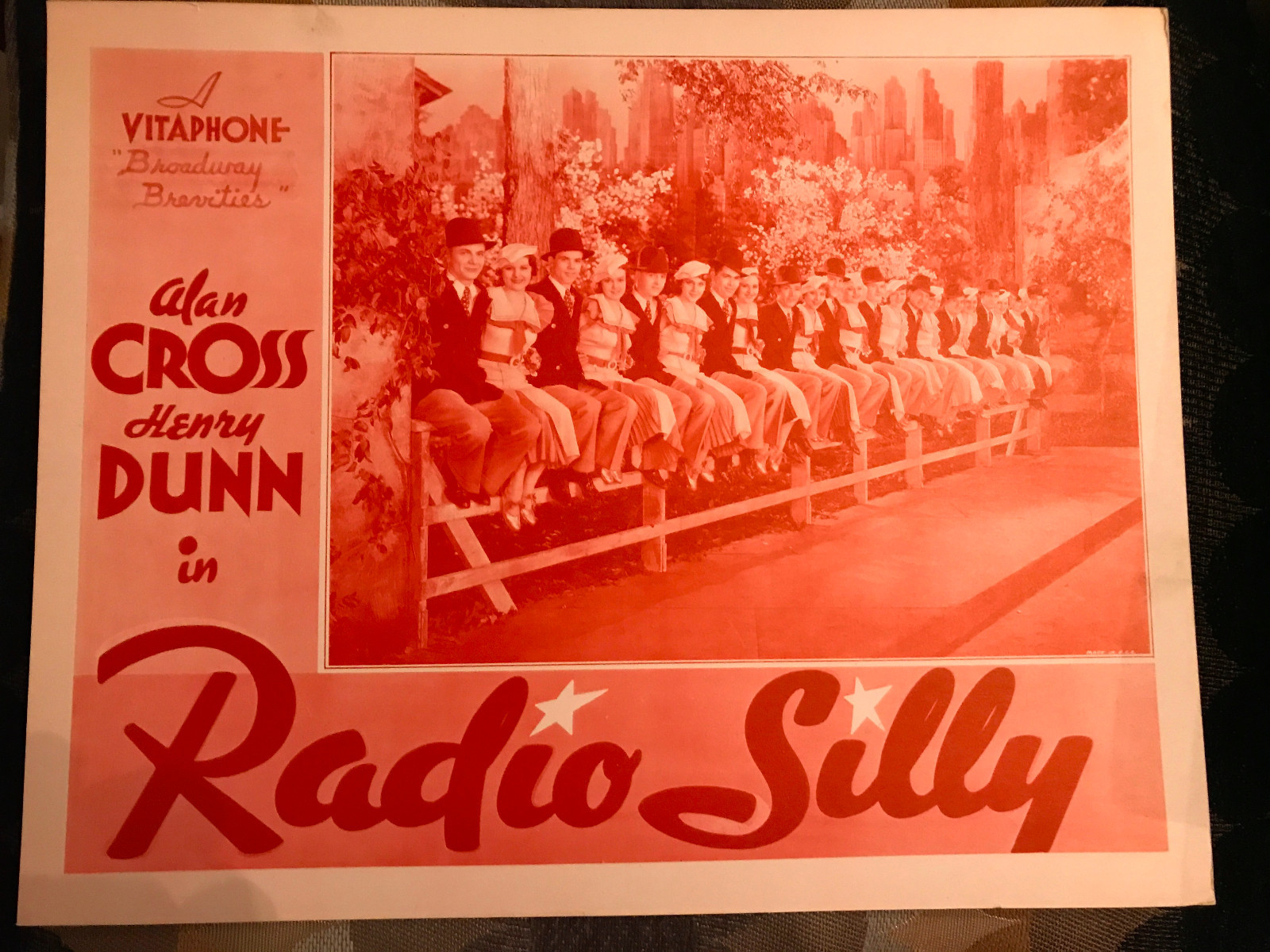 Radio Silly 1935 Vitaphone Broadway Brevities comedy short lobby card ...